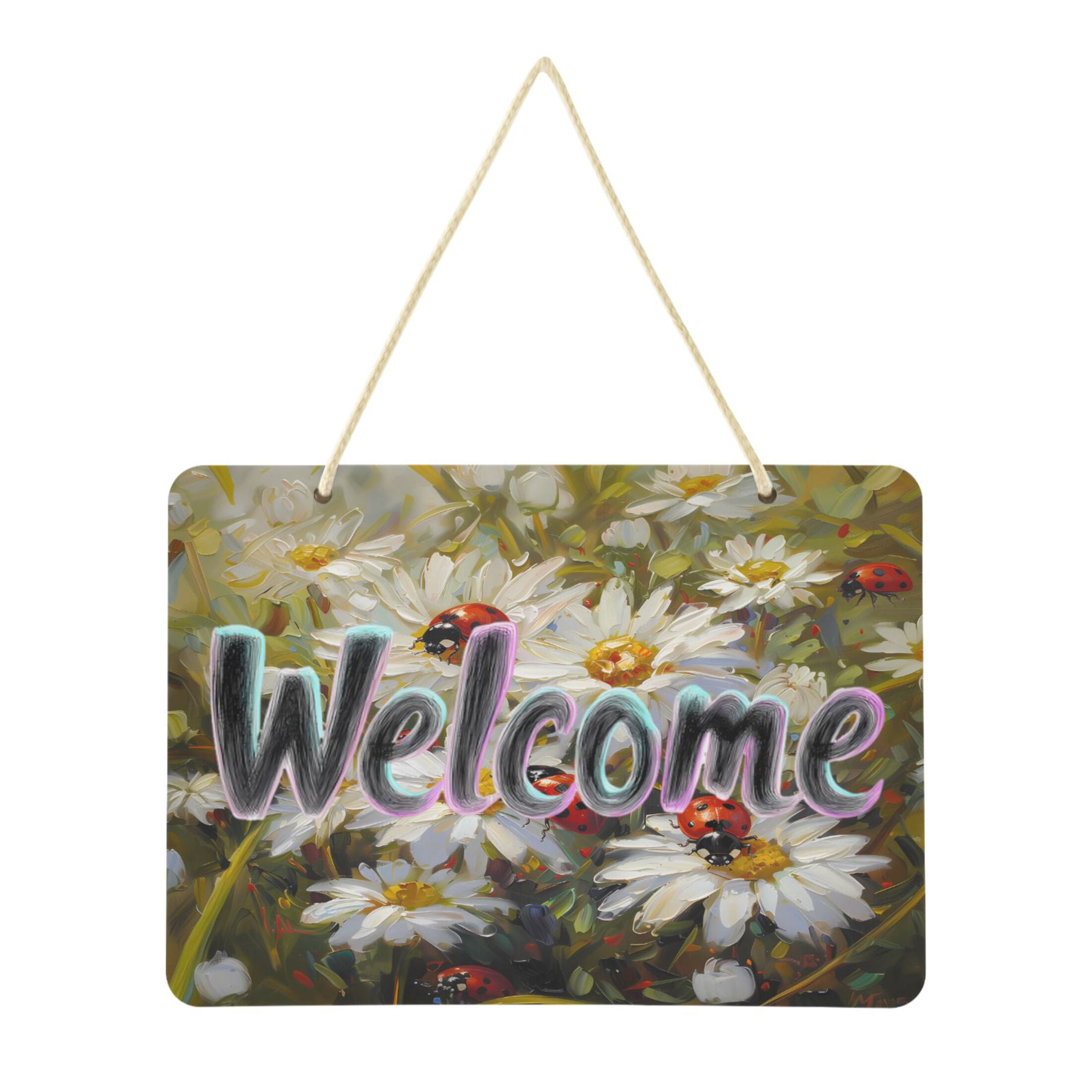 Welcome Sign for Front Door Farmhouse Wall Porch Fall Home Outside ...