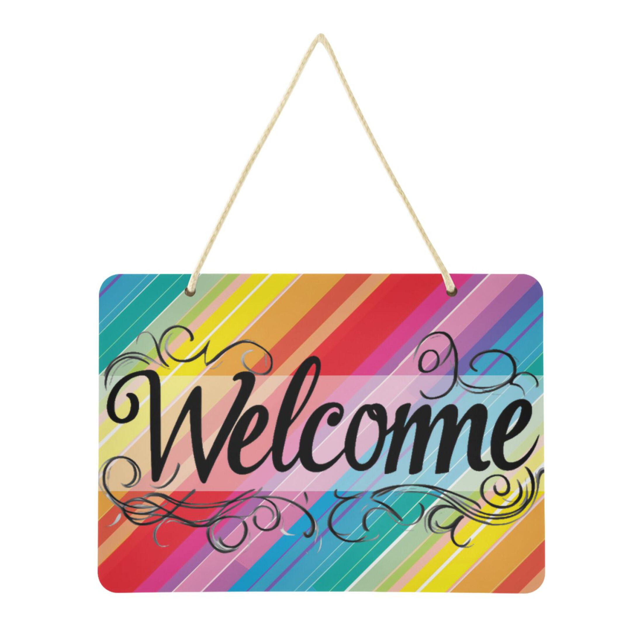 Welcome Sign for Front Door Farmhouse Wall Porch Fall Home Outside ...