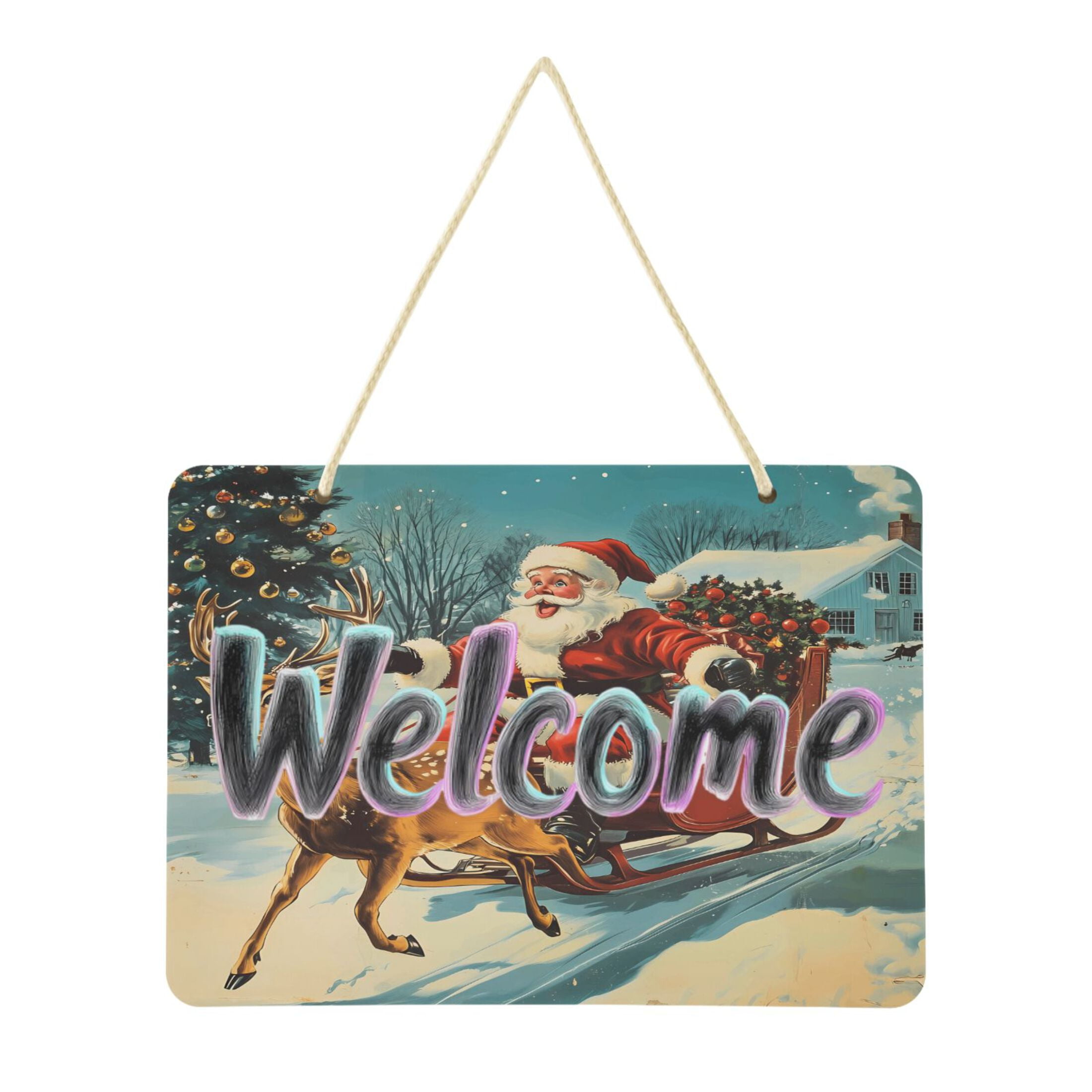 Welcome Sign for Front Door Farmhouse Wall Porch Fall Home Outside ...