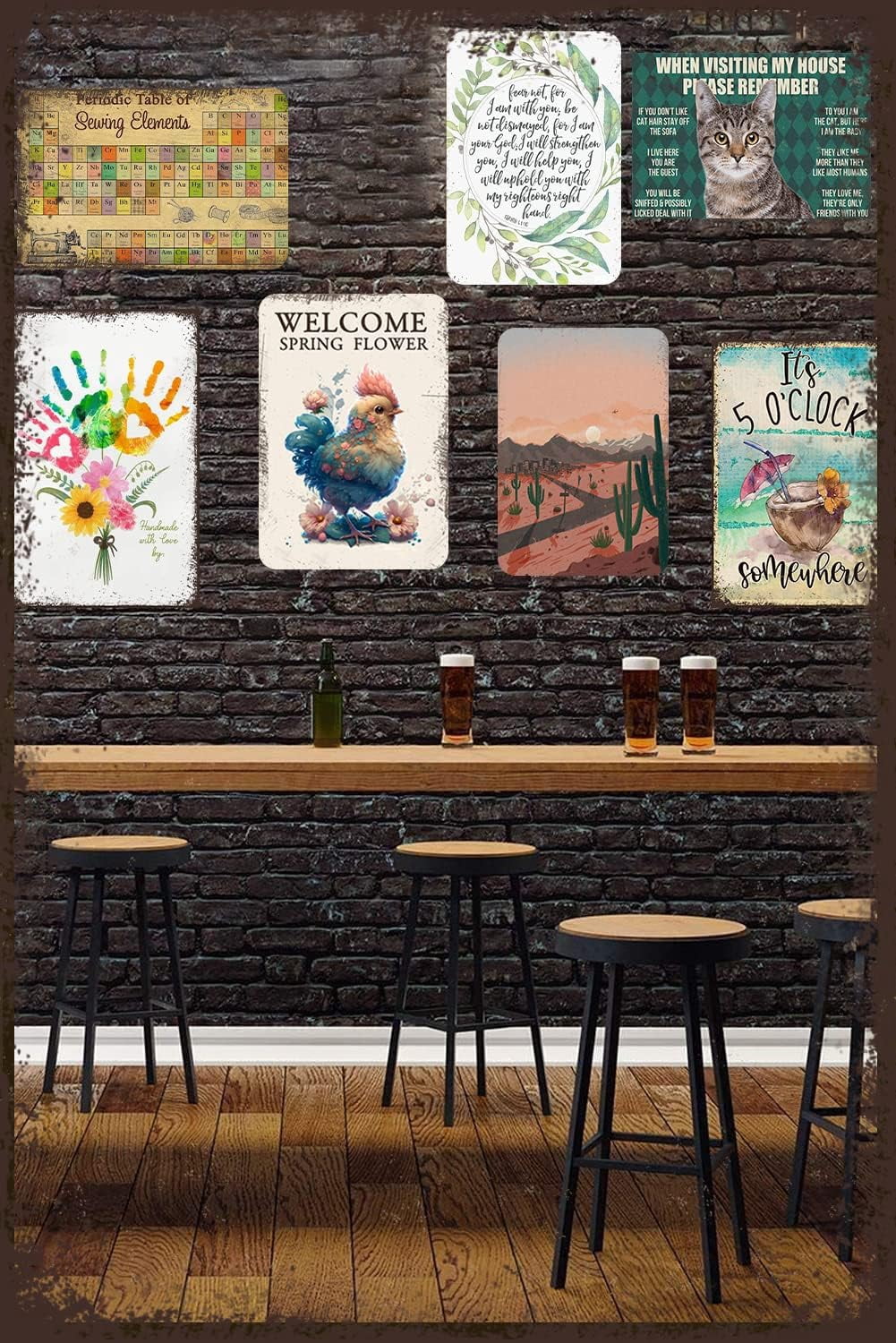 Welcome Sign for Front Door Porch Standing Library Canvas Welcome to ...