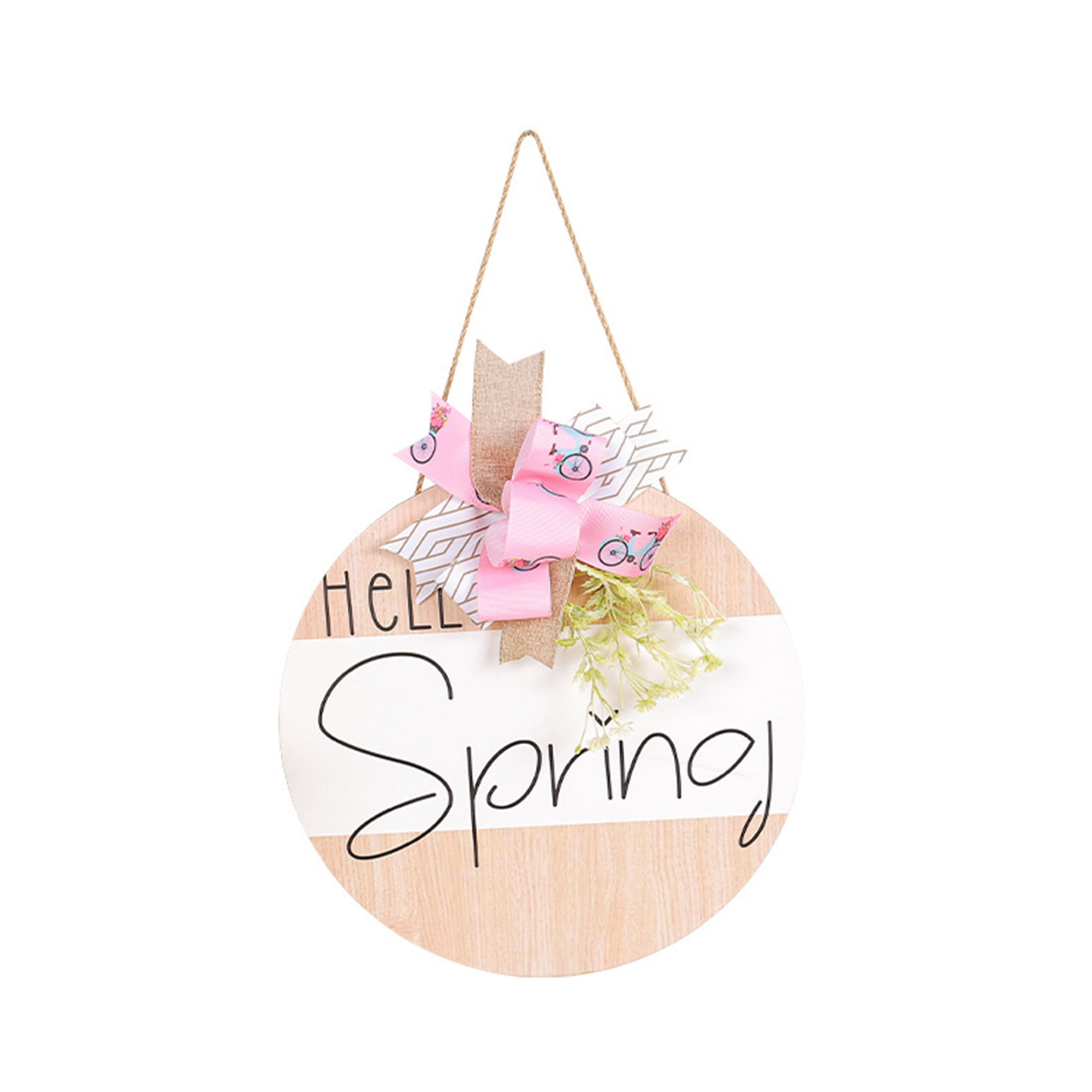 Welcome Sign for Front Door Round Wooden Hanging Rustic Door Sign ...