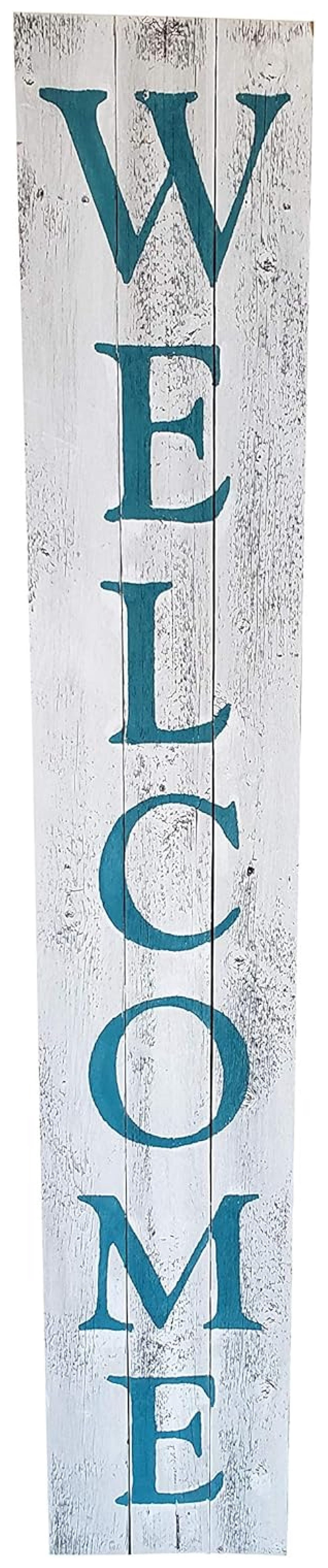 Welcome Sign for Front Porch Made with Real Rustic Reclaimed Wood - 5 ...