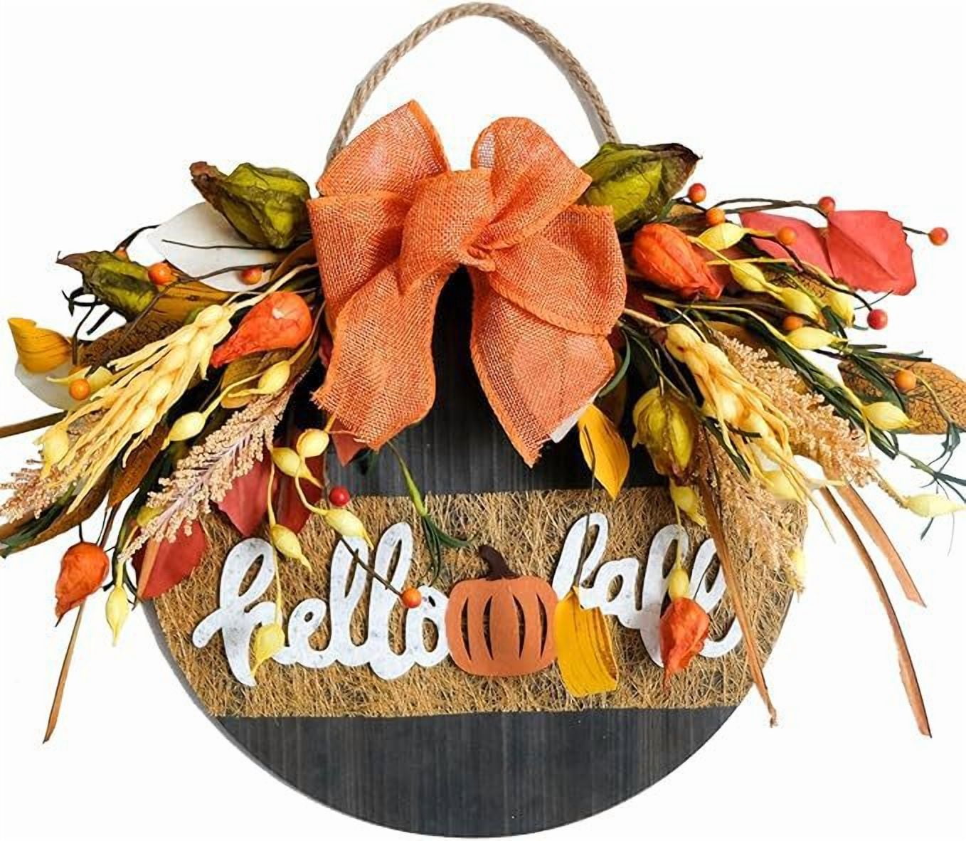 Welcome Signs for Front Door Decorations, 12" Door Signs Fall Home ...