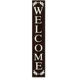 Welcome Signs Vertical for Front Porch Standing Hanging Large Wooden ...