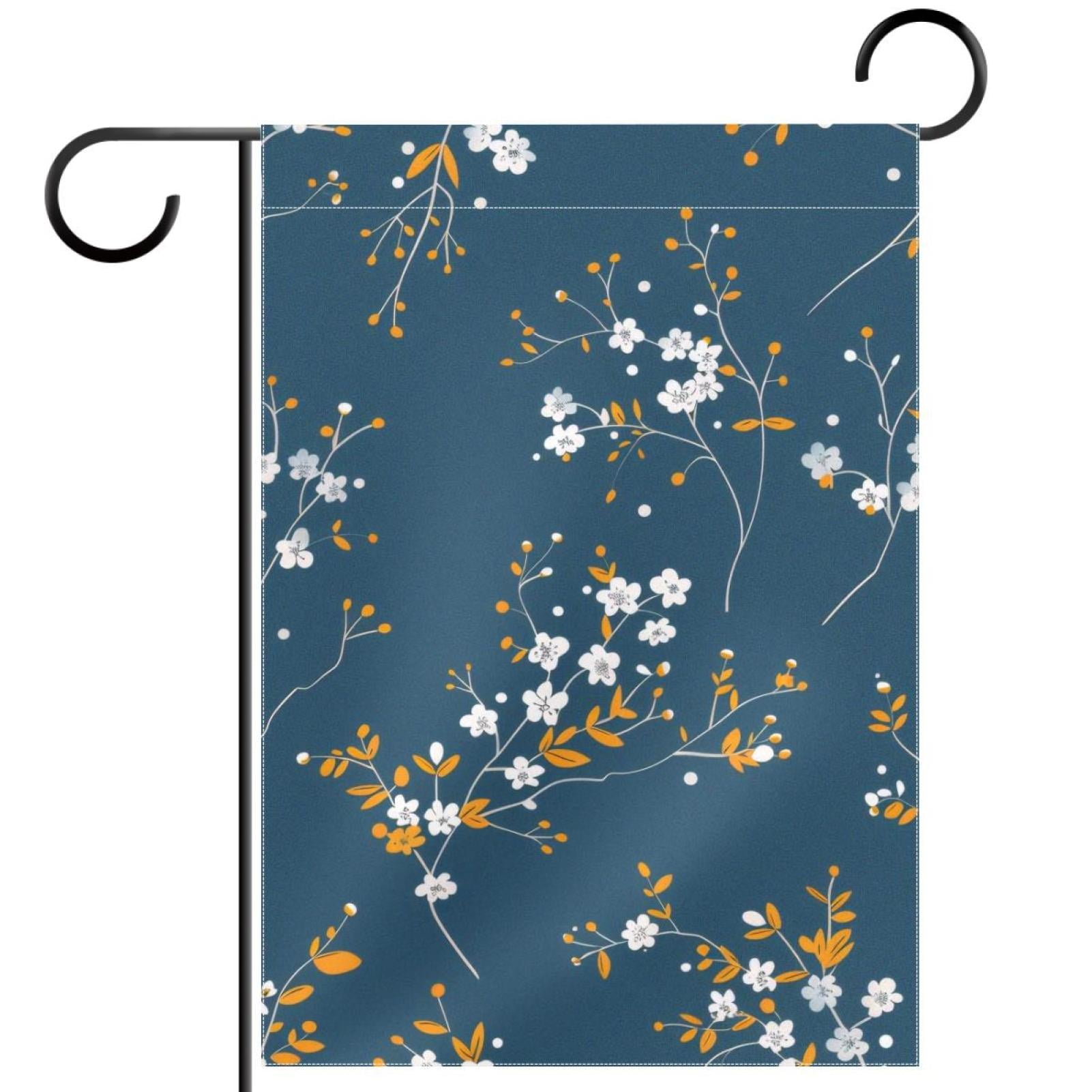 Welcome Small Blooming Botanical Plants Garden Flag, Vertical Double ...