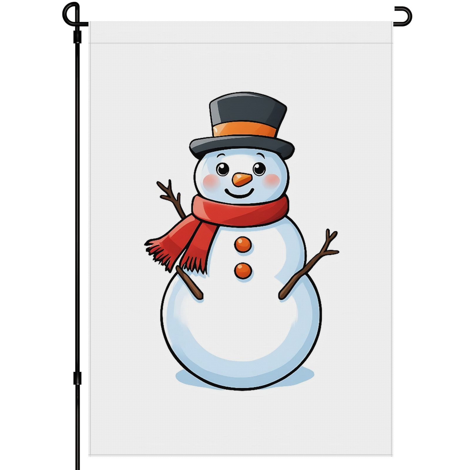 Welcome Snowman Double-Side Outdoor Garden Flags Versatile Cute ...