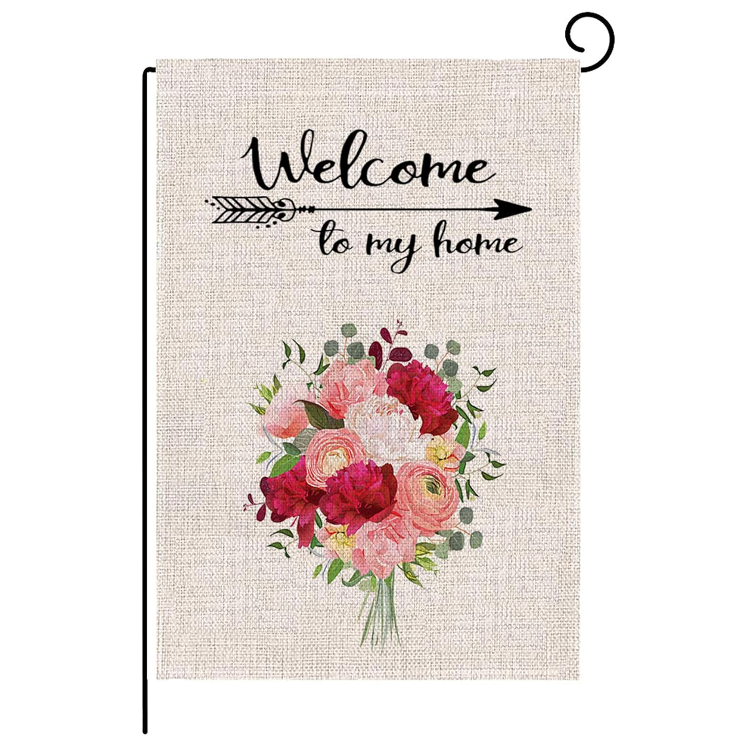 Welcome Spring Garden Flag Vertical Double Sided Yard Lawn Outdoor ...