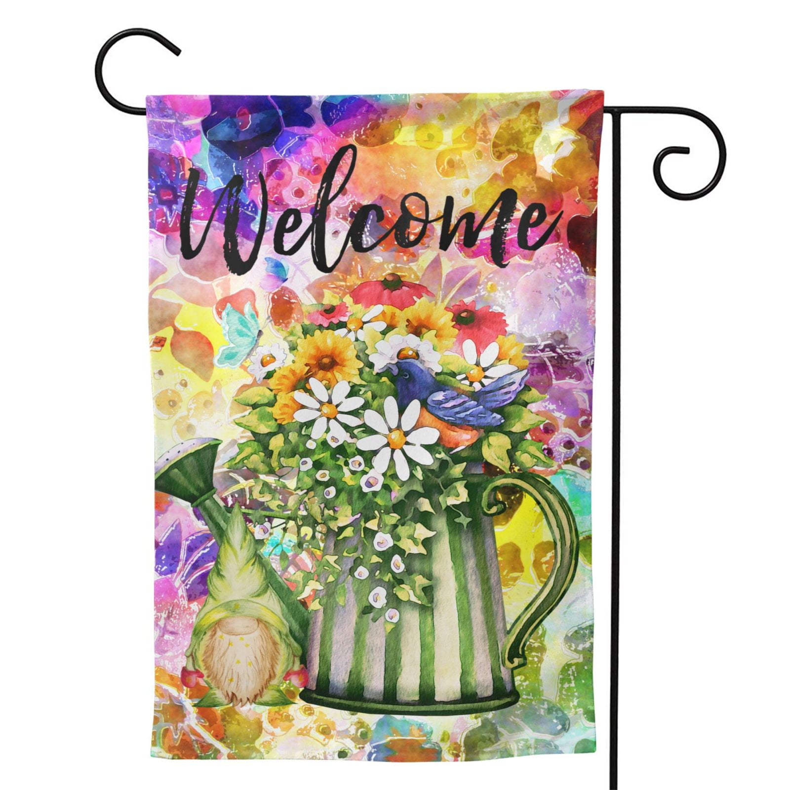 Welcome Spring Gnome Garden Flag 28"X40" Outdoor Indoor Garden Decor ...