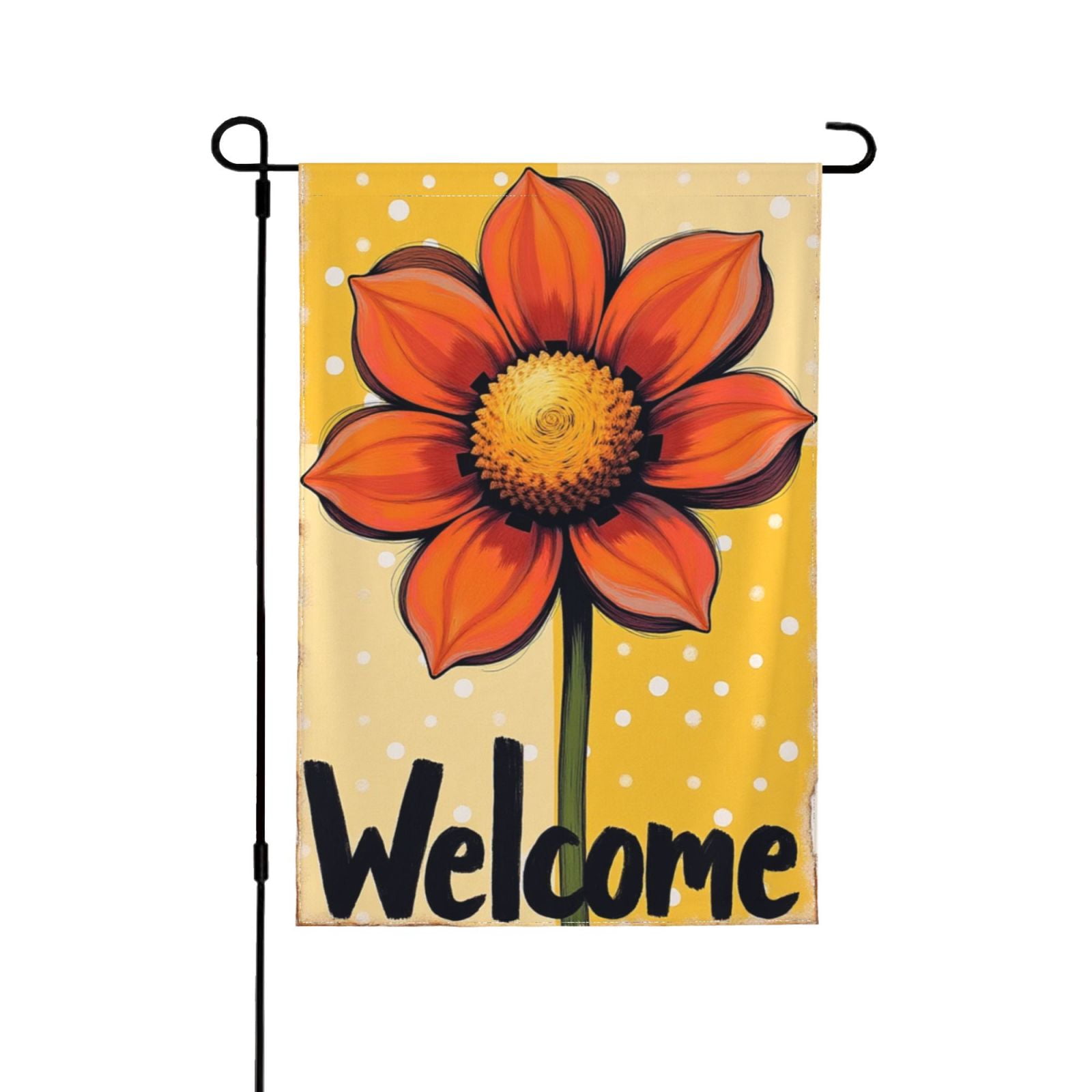 Welcome Spring Summer Garden Flag 12x18 Inch Double Sided Outdoor ...