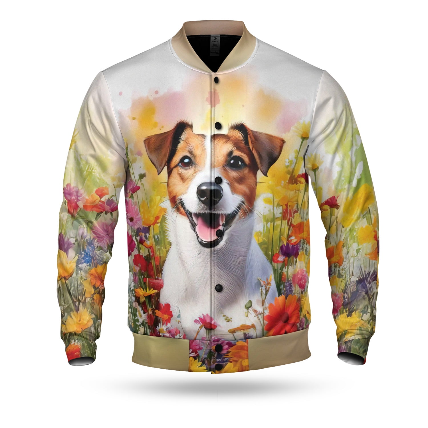 Welcome Spring Summer Jack Russell Terrier Portrait Flower Blue Sky All ...