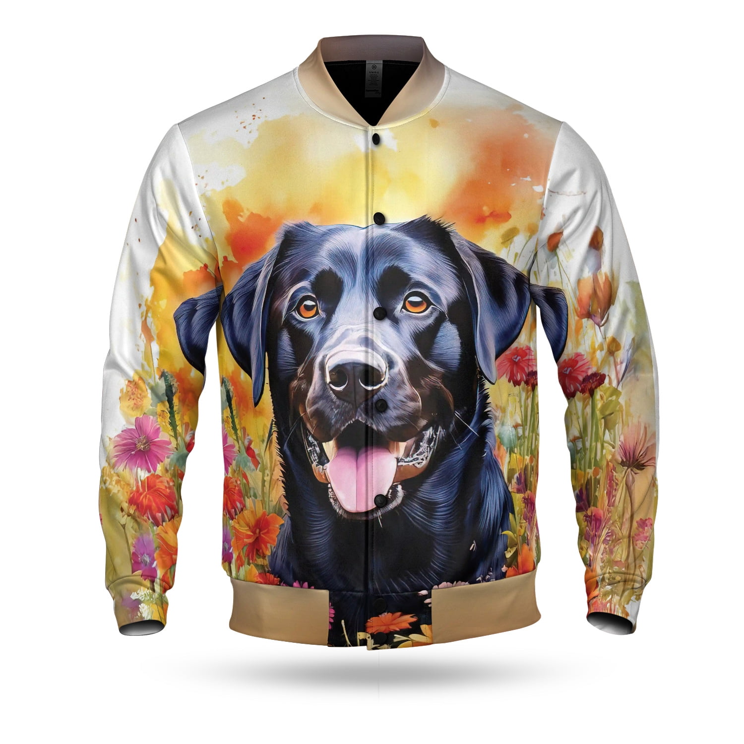 Welcome Spring Summer Labrador Retriever Portrait Flower Blue Sky All ...