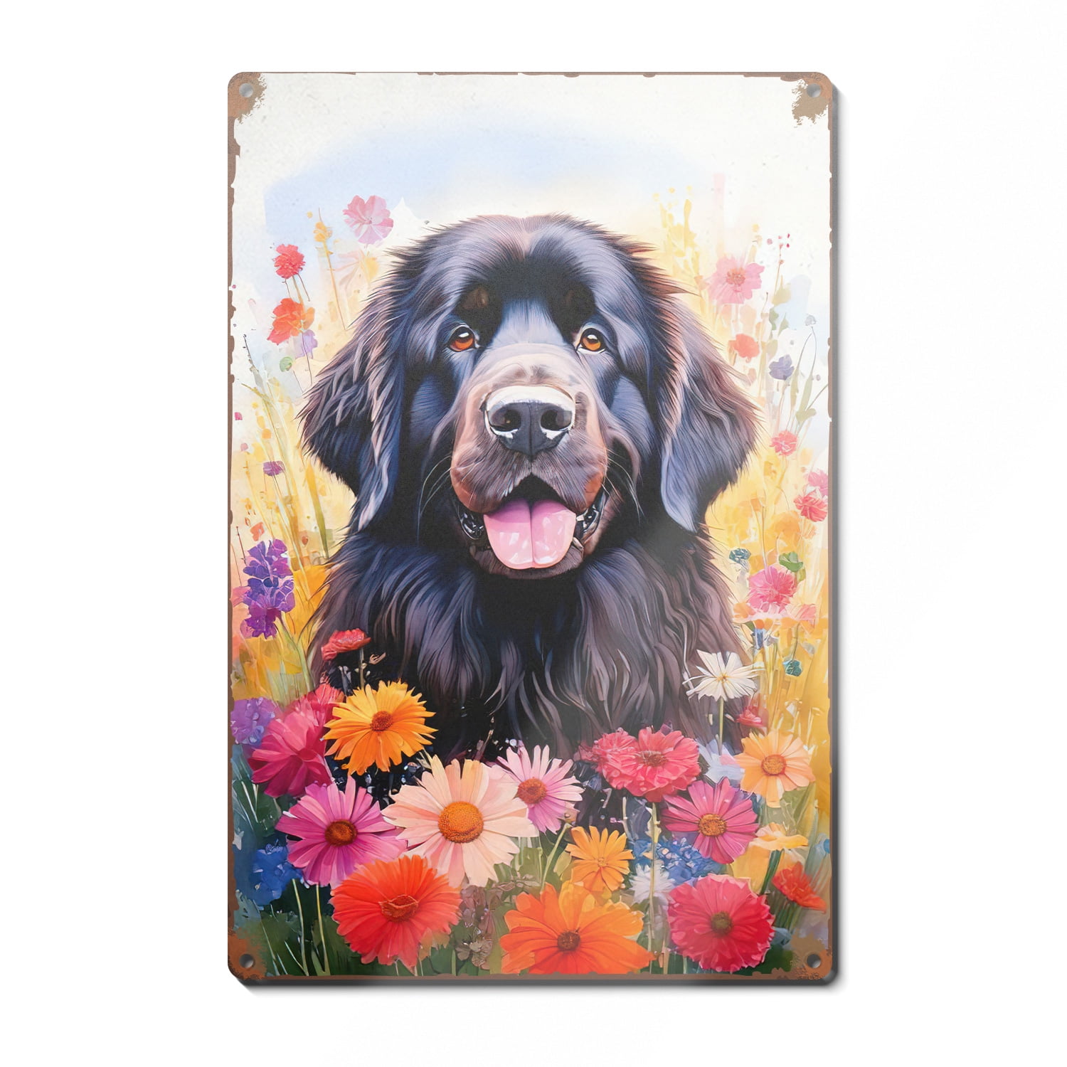 Welcome Spring Summer Newfoundland Portrait Flower Blue Sky Vertical ...