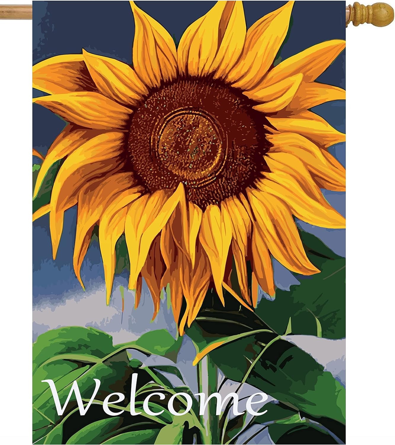 Welcome Spring Sunflower Flower Garden Yard Flag 28 x 40 Inch, Oil ...