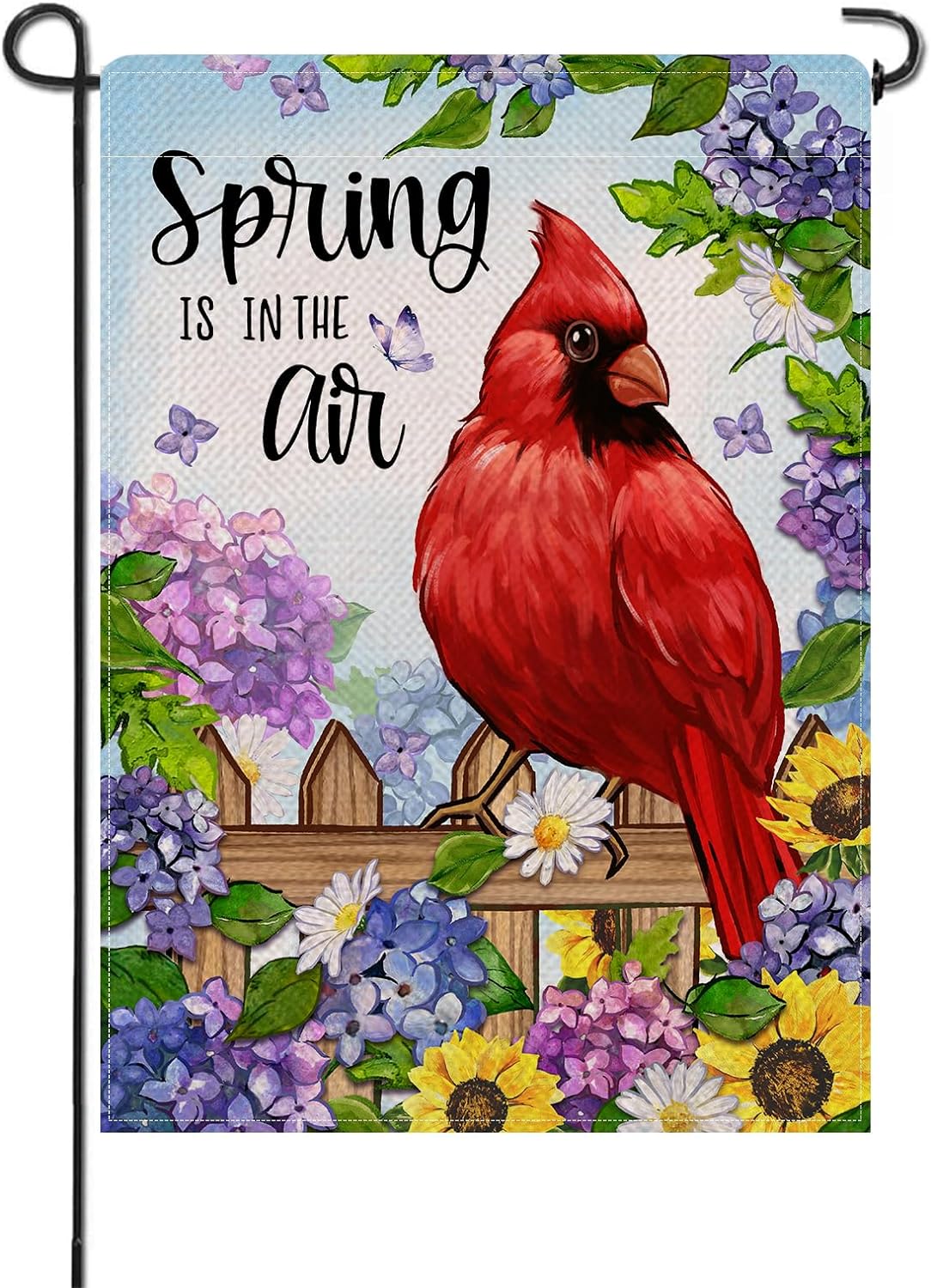 Welcome Spring Tulip Hummingbird Small Decorative Garden Flag, Pink ...