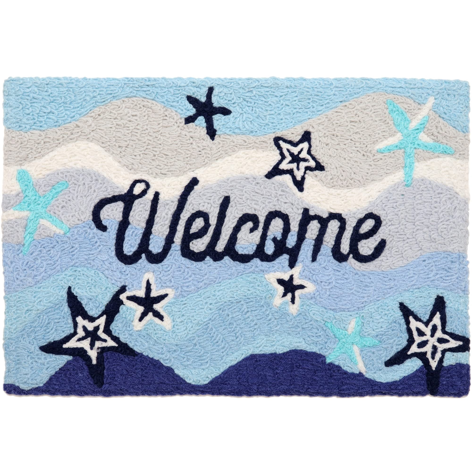Welcome Starfish Jellybean Accent Washable Rug 20" x 30" JB-LL011 ...