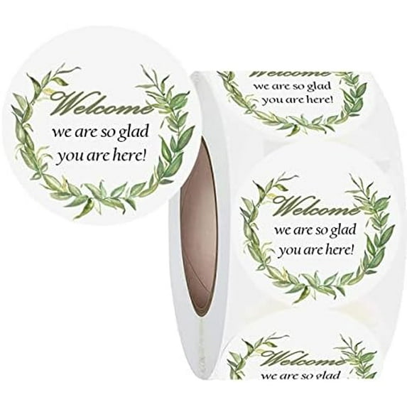 Welcome Stickers,2 Inch Wedding, Bridal Shower Birthday Party Favor ...