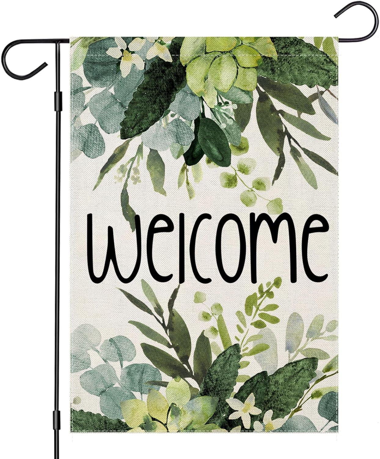 Welcome Summer Garden Flags for Outside Double Sided, Spring Eucalyptus ...