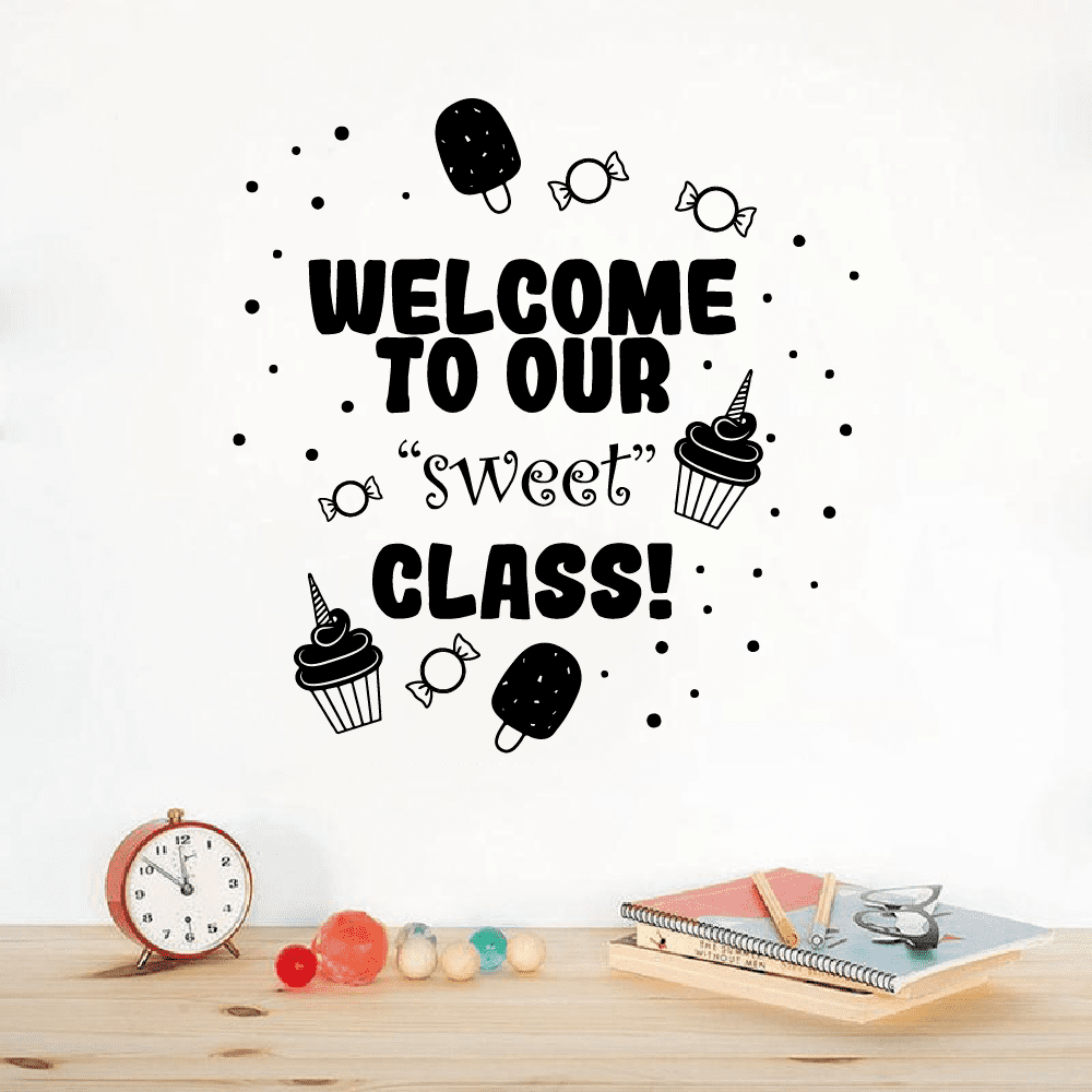 Welcome Sweet Class Classroom Wall Decals Stickers Education ...