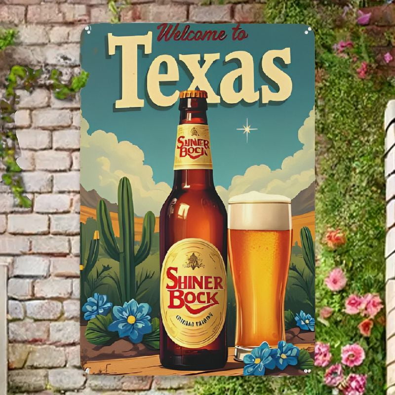 Welcome to Texas Themed Metal Sign, 8*12 Inches, Fashionable Design ...