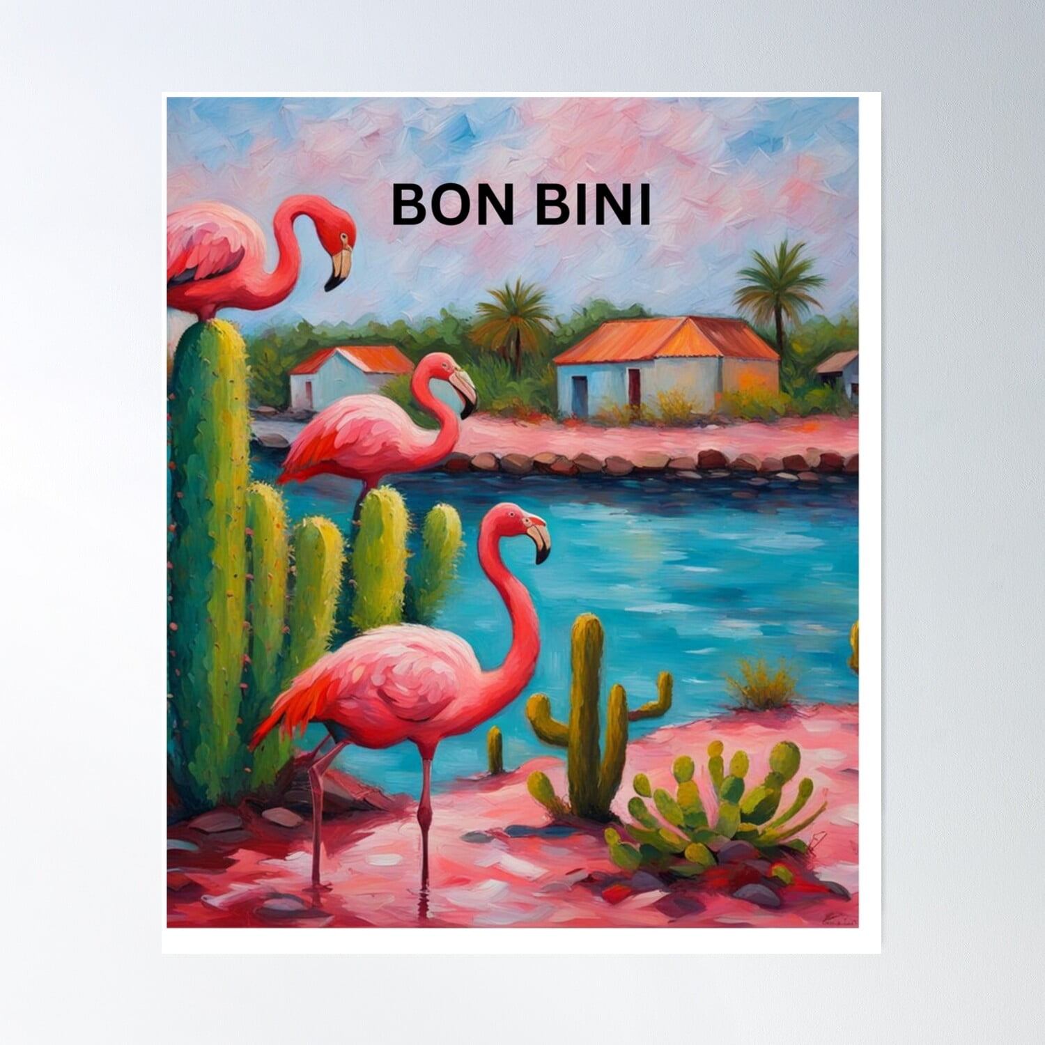 Welcome To Aruba, Bon Bini Poster Wall Art, Modern Wall Decor, 8x12 ...