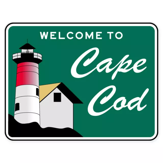 Welcome To Cape Cod Sticker Window Decal Phone Decal Water Bottle ...