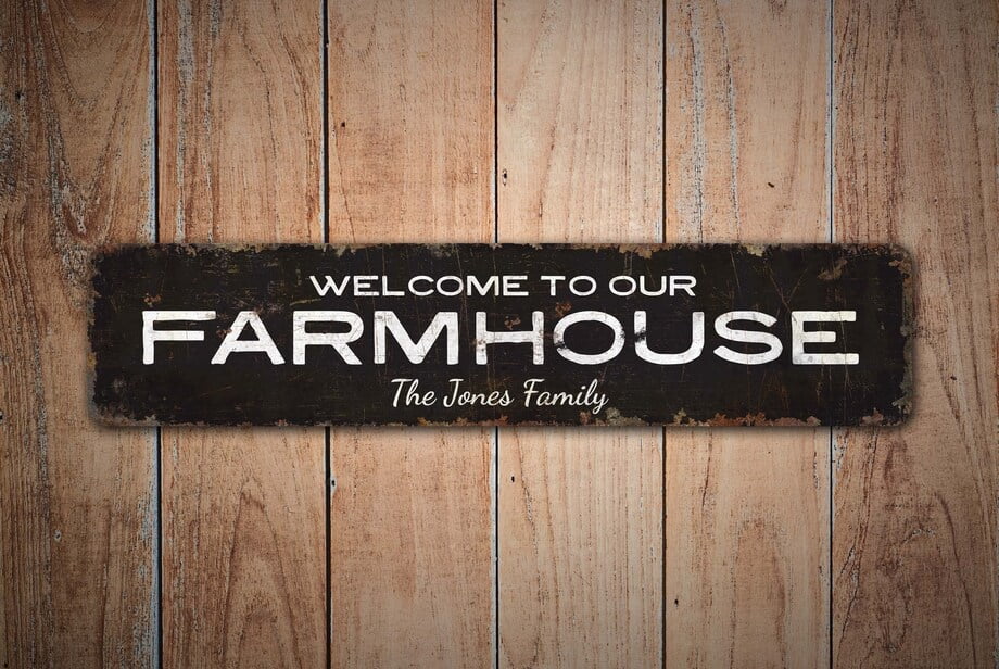Welcome To Farmhouse Welcome To The Farm Welcome Sign Farmhouse Sign ...