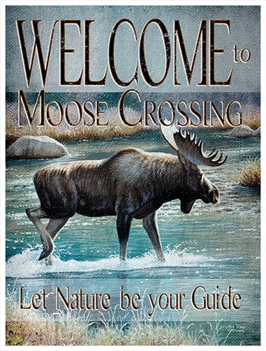 Funny Moose Sign