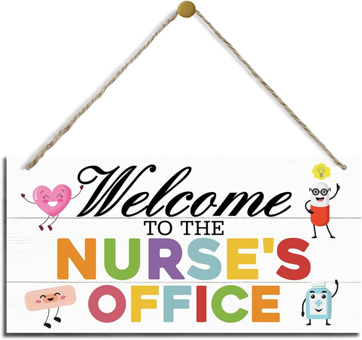 Welcome To Nurse'S Office Sign, Office Door Hanger, Farmhouse Office ...