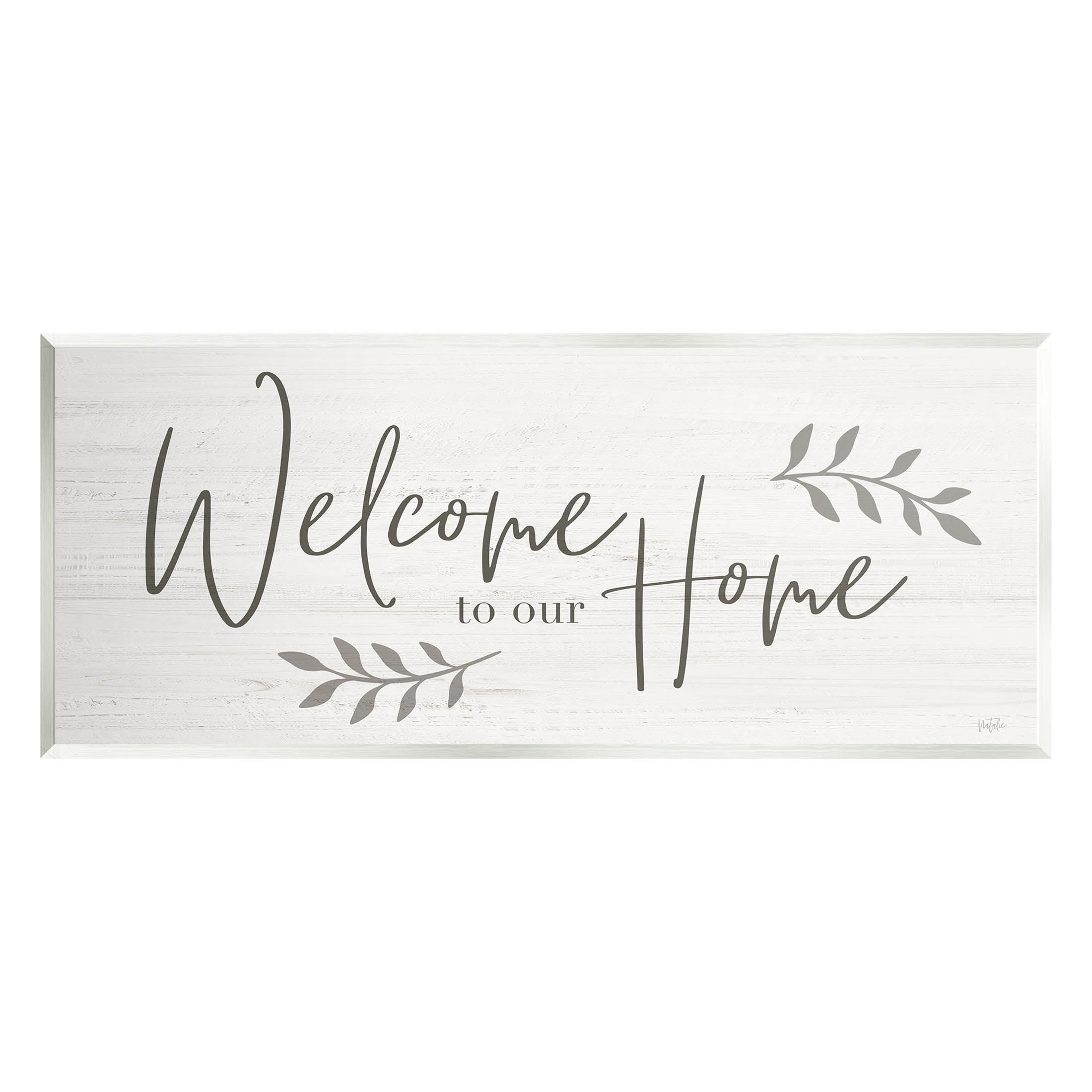 Welcome To Our Home Country Sign Typography Graphic Art Unframed Art ...