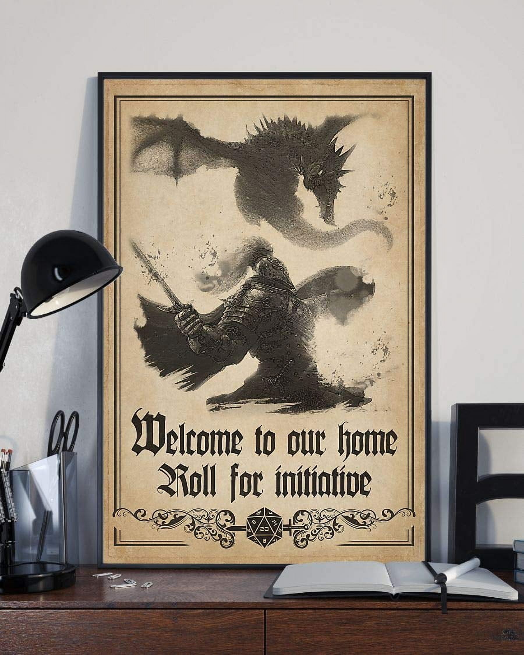 Welcome To Our Home Roll For Initiative Dungeons And Dragons D&D Game ...