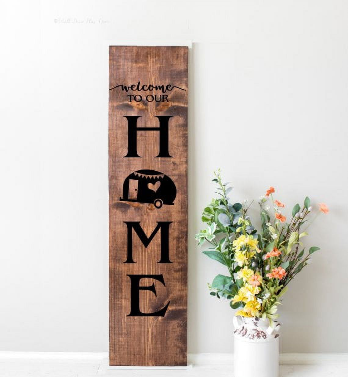 Welcome To Our Home Vinyl Decal Sticker Vintage RV Camper Art to Make ...