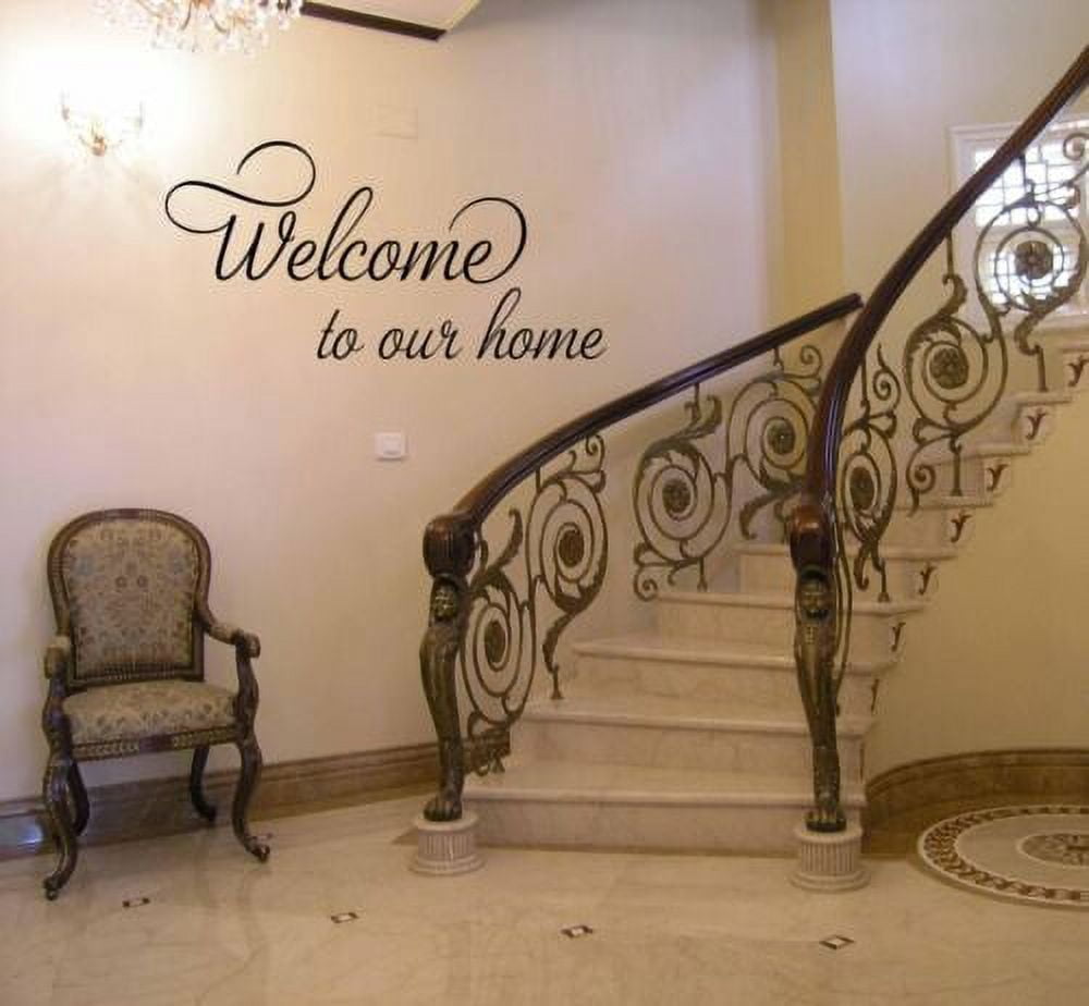 Welcome To Our Home Vinyl Wall Decal Sticker Quote Decor Words Sign ...