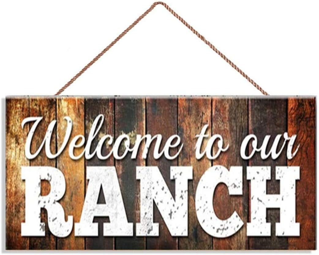 Welcome To Our Ranch Wood Sign, Rustic Country Sign, Distressed ...