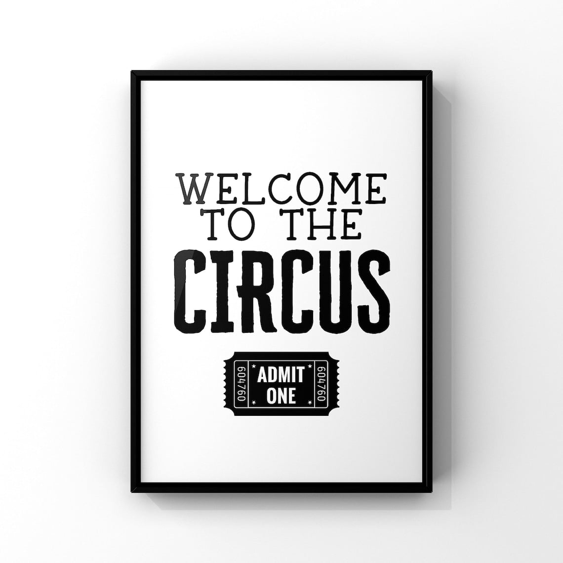 Welcome To The Circus Poster, Family Wall Art Home Decor, 8x12 UNFRAMED ...