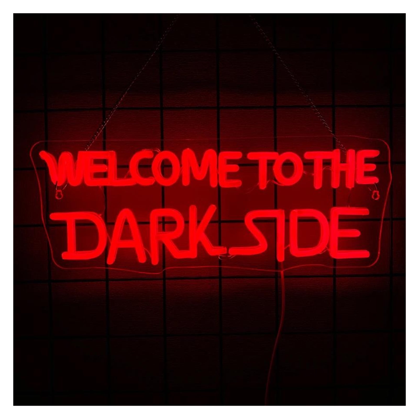 Welcome To The Dark Side Neon Sign For Bedroom Party Home Wall Decor ...