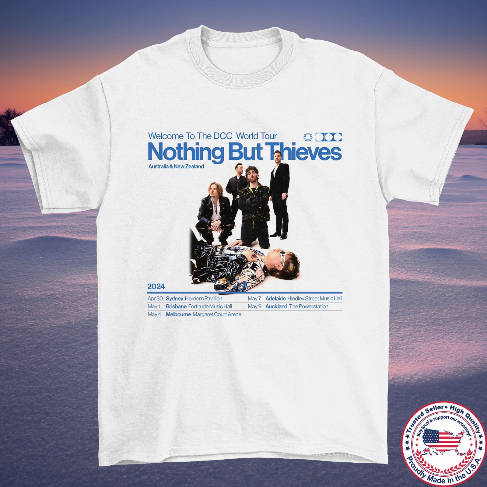 Welcome To The Dcc World Tour 2024 Nothing But Thieves Shirt, Size S ...
