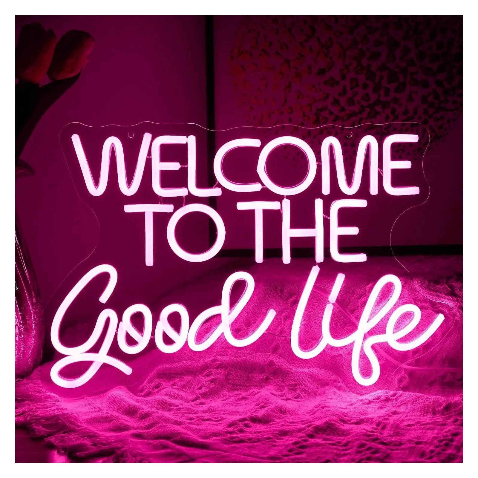 Welcome To The Good Life Neon Sign Letter LED Light USB Powered For ...