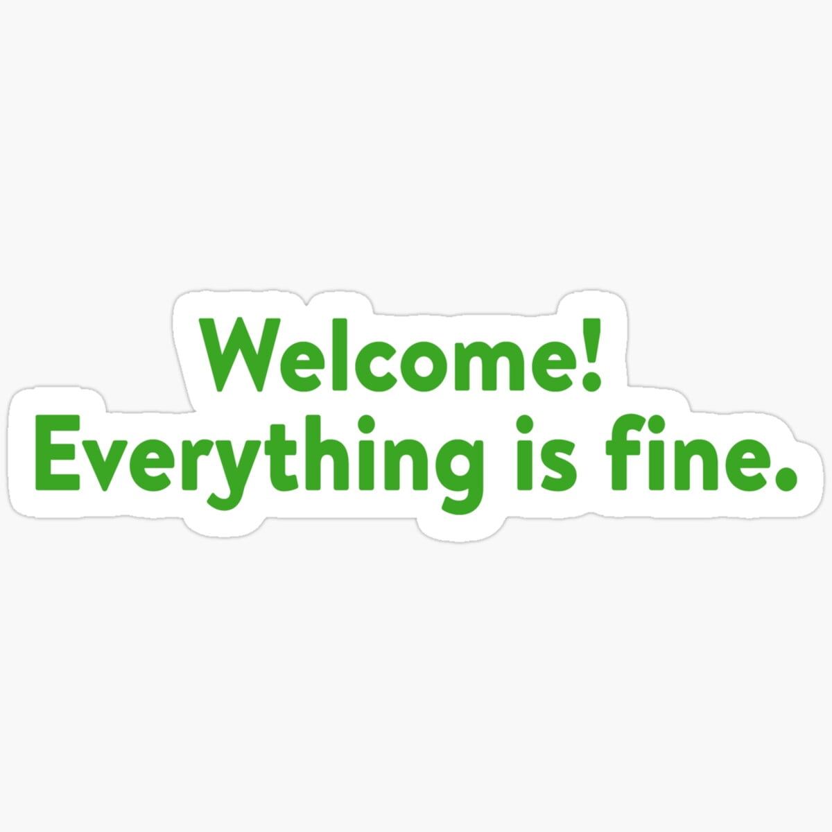 Welcome To The Good Place Sticker. Gift For You - Decorate Laptops ...