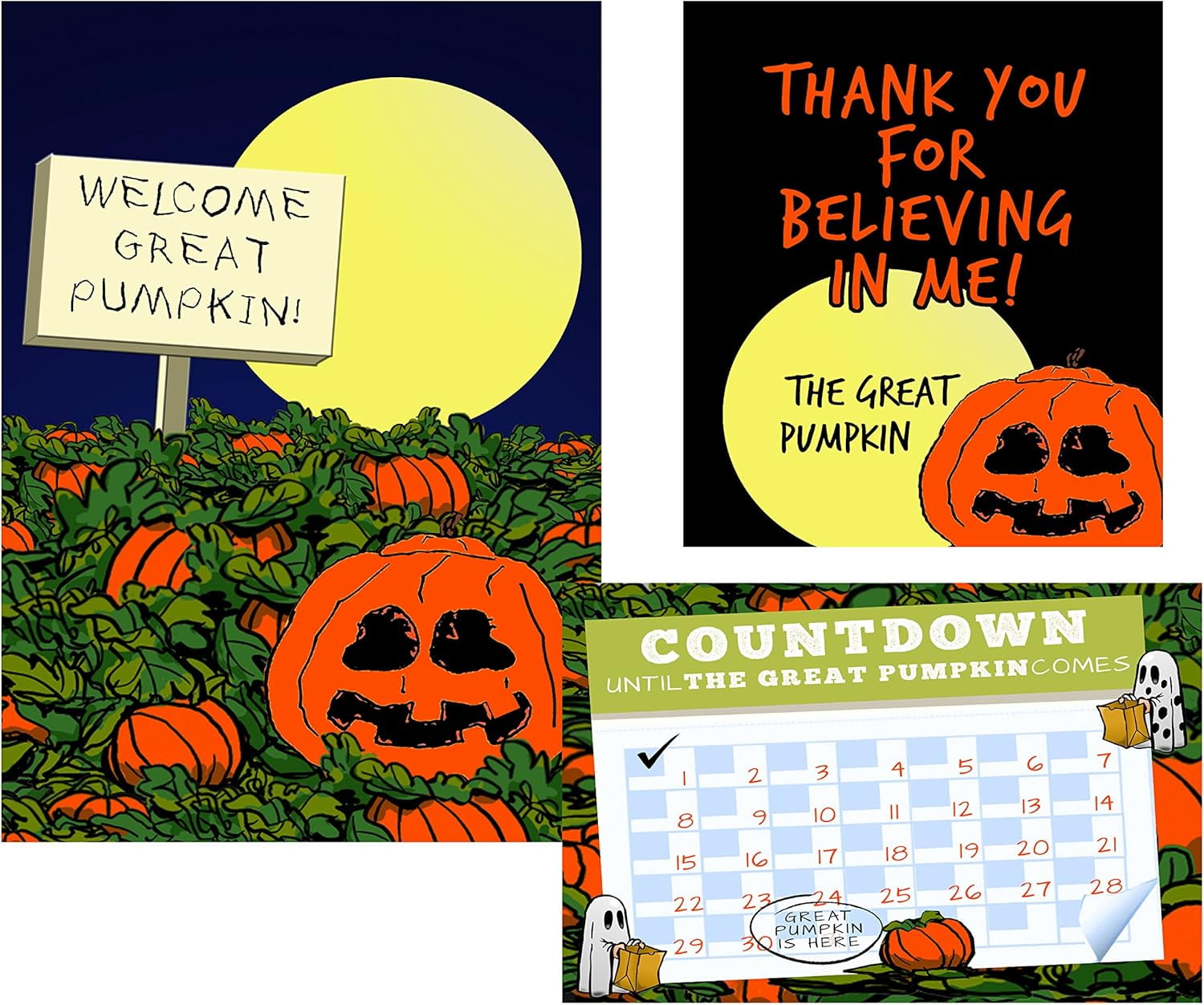 Welcome To The Great Pumpkin Halloween Decoration and Countdown Letter Project Set - Walmart.com