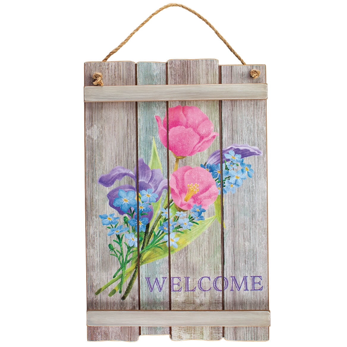 Welcome Tulip and Iris Pallet Sign by Holiday PeakTM - Walmart.com