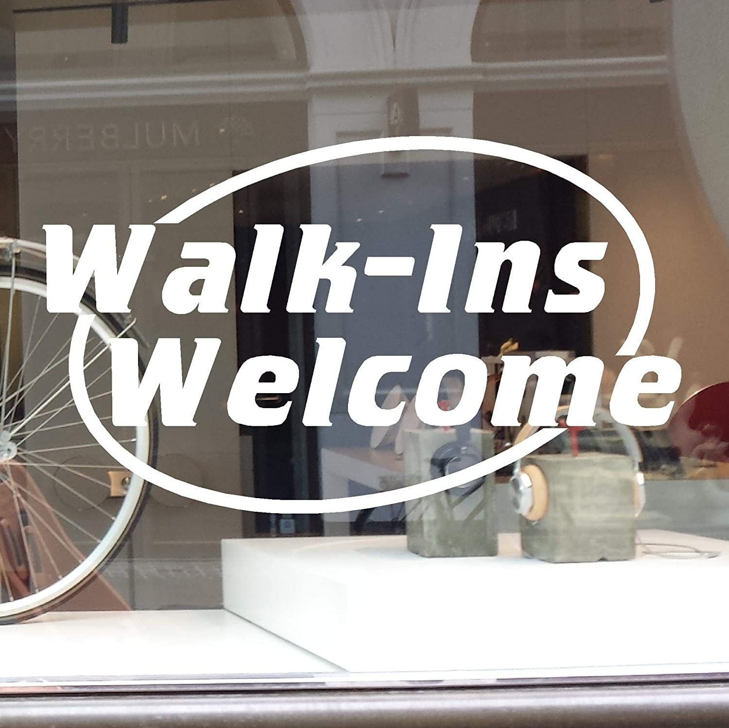 Welcome Vinyl Window Sign Business Office Store Walk Ins Sticker ...