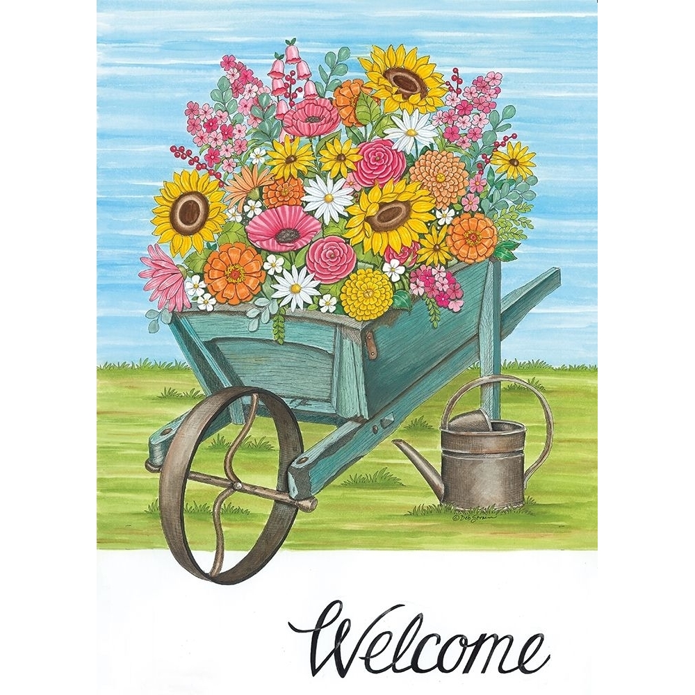 Welcome Wheelbarrow by Deb Strain - Walmart.com
