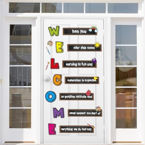 Welcome Window Door Clings Stickers,Welcome Poster for Classrooms Door ...