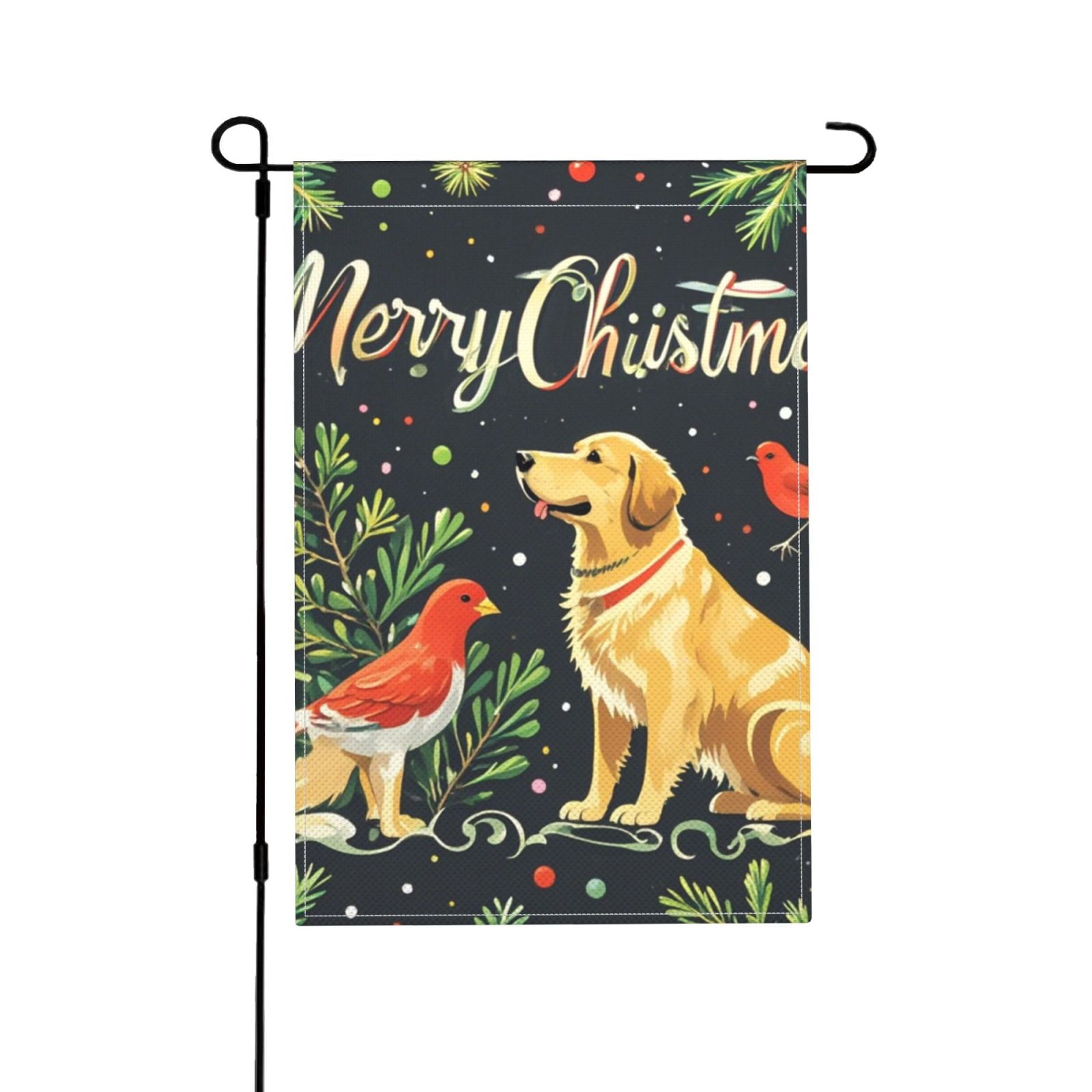 Welcome Winter Garden Flags 12x18 Double Sided Burlap, Holiday Outdoor ...