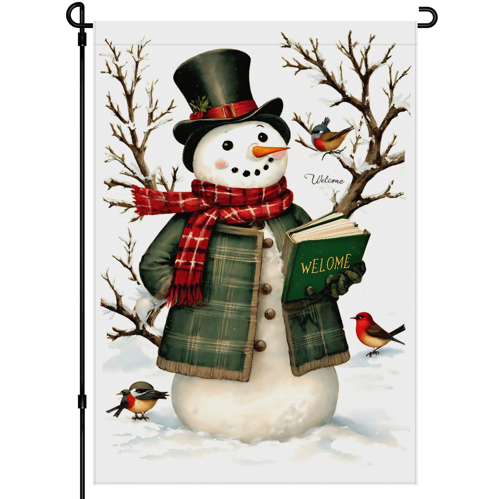 Welcome Winter Versatile Yard Flag, for Yard Garden Front Door ...
