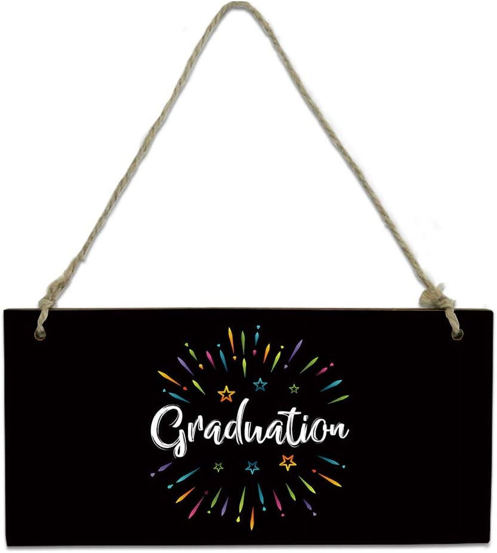 Welcome Wood Signs for Porch, Graduation Season Firework Custom Wooden ...