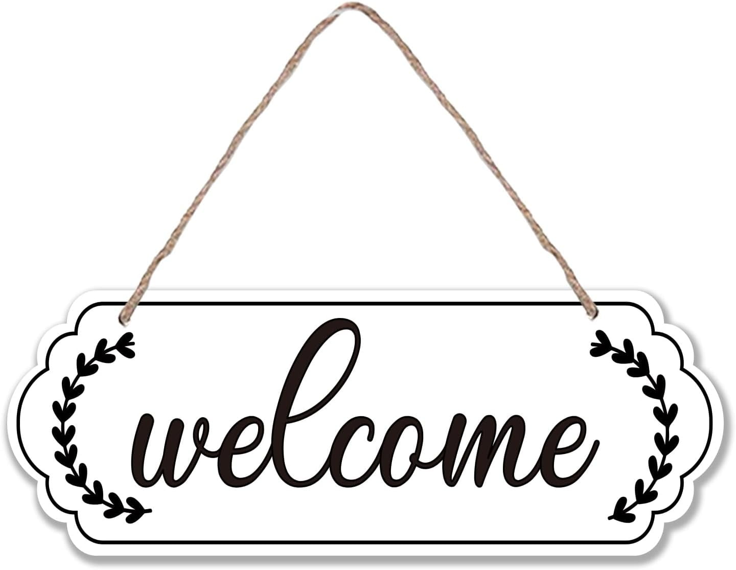 Welcome Wooden Signs Wall Decorative Plaque Rustic Farmhouse ...