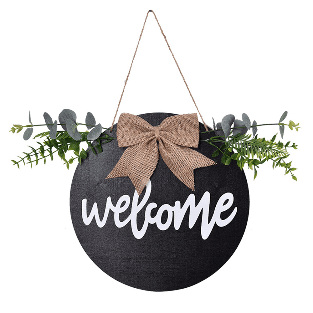 Welcome Wreaths for Front Door | Farmhouse Welcome Sign for Front Door ...