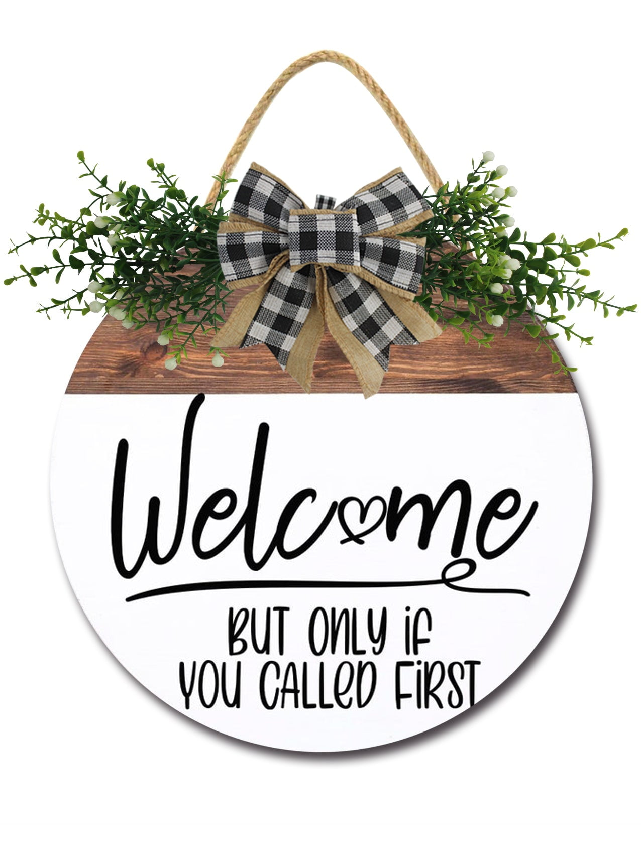 Welcome If You Called First Sign for Front Door Decorations, Rustic ...