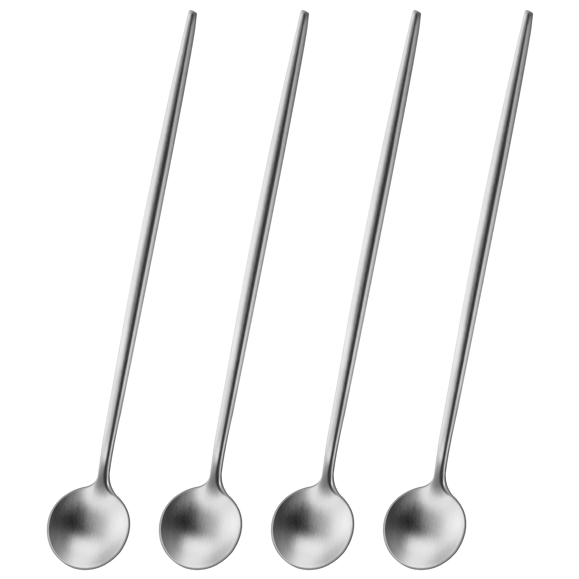 Welcome to my boutique 4 PCS 6.7 Inches Satin Black Stainless Steel 18/10 Coffee Spoons,Iced Tea ...